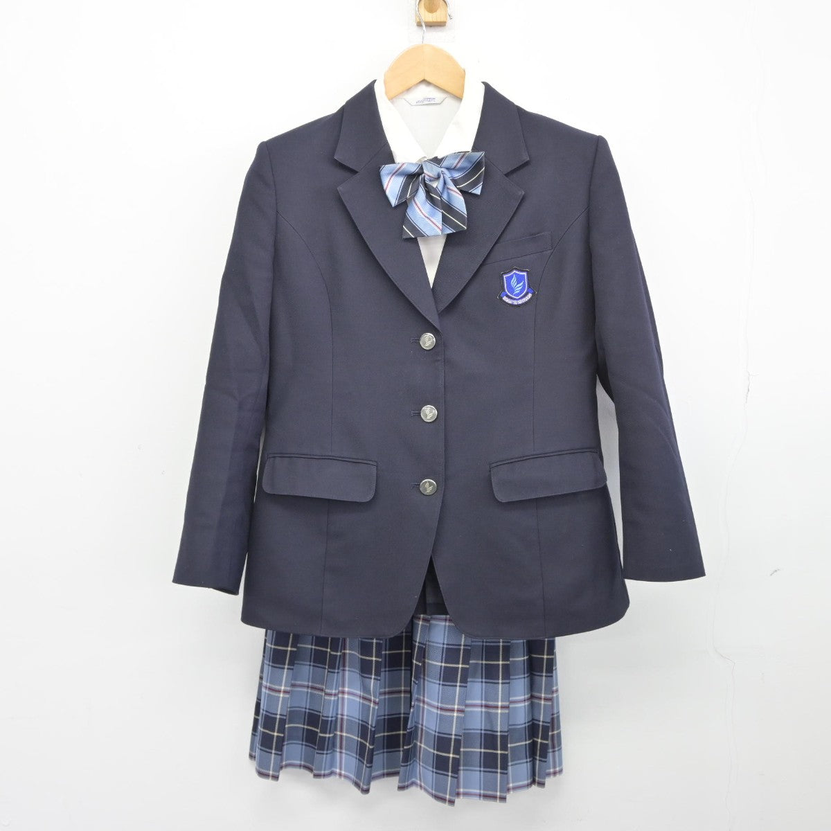 【中古】鹿児島県 川薩清修館高等学校 女子制服 5点（ブレザー・シャツ・スカート）sf039005 中古制服通販パレイド