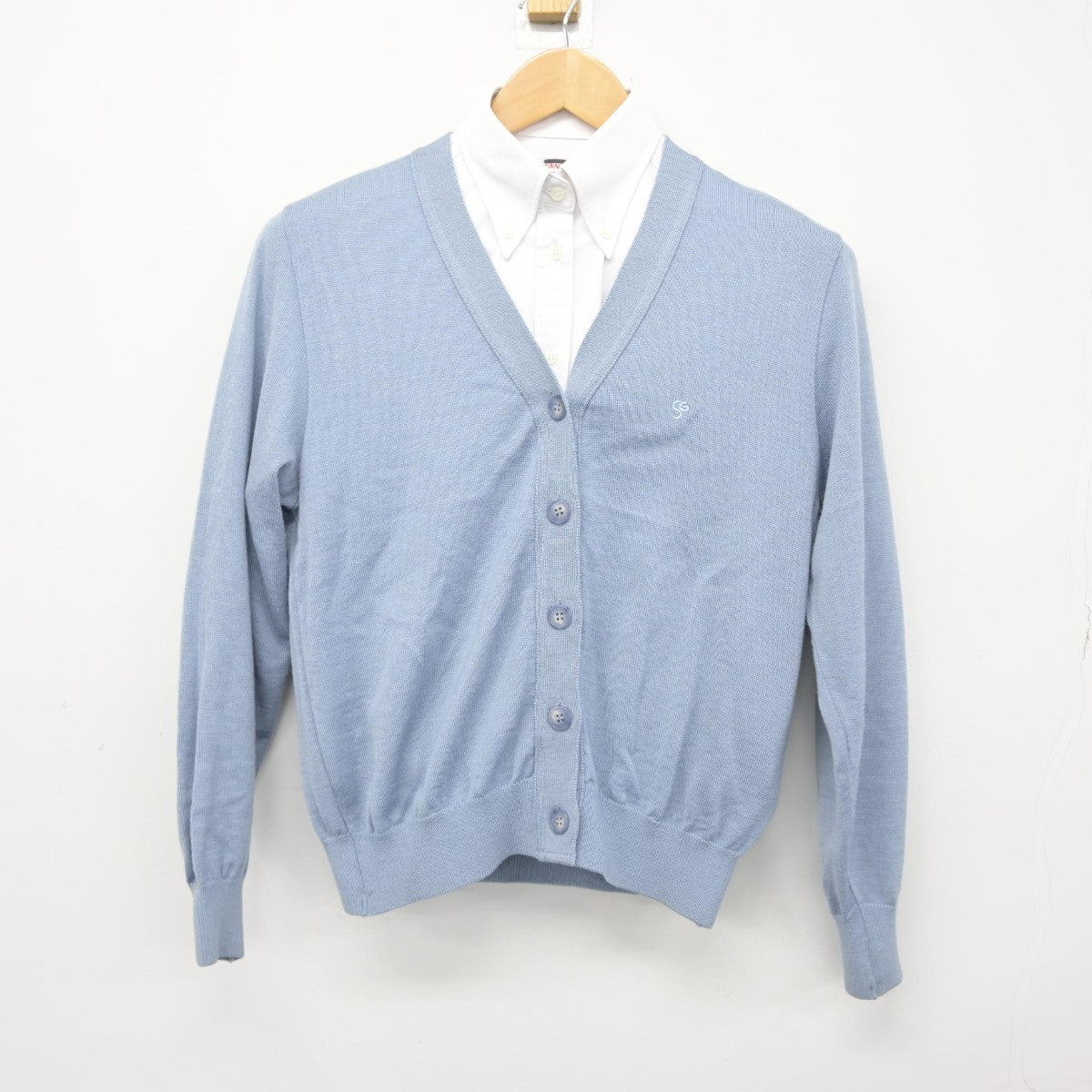 【中古】兵庫県 須磨学園高等学校中学校 女子制服 2点（ニット・シャツ）sf039196 中古制服通販パレイド