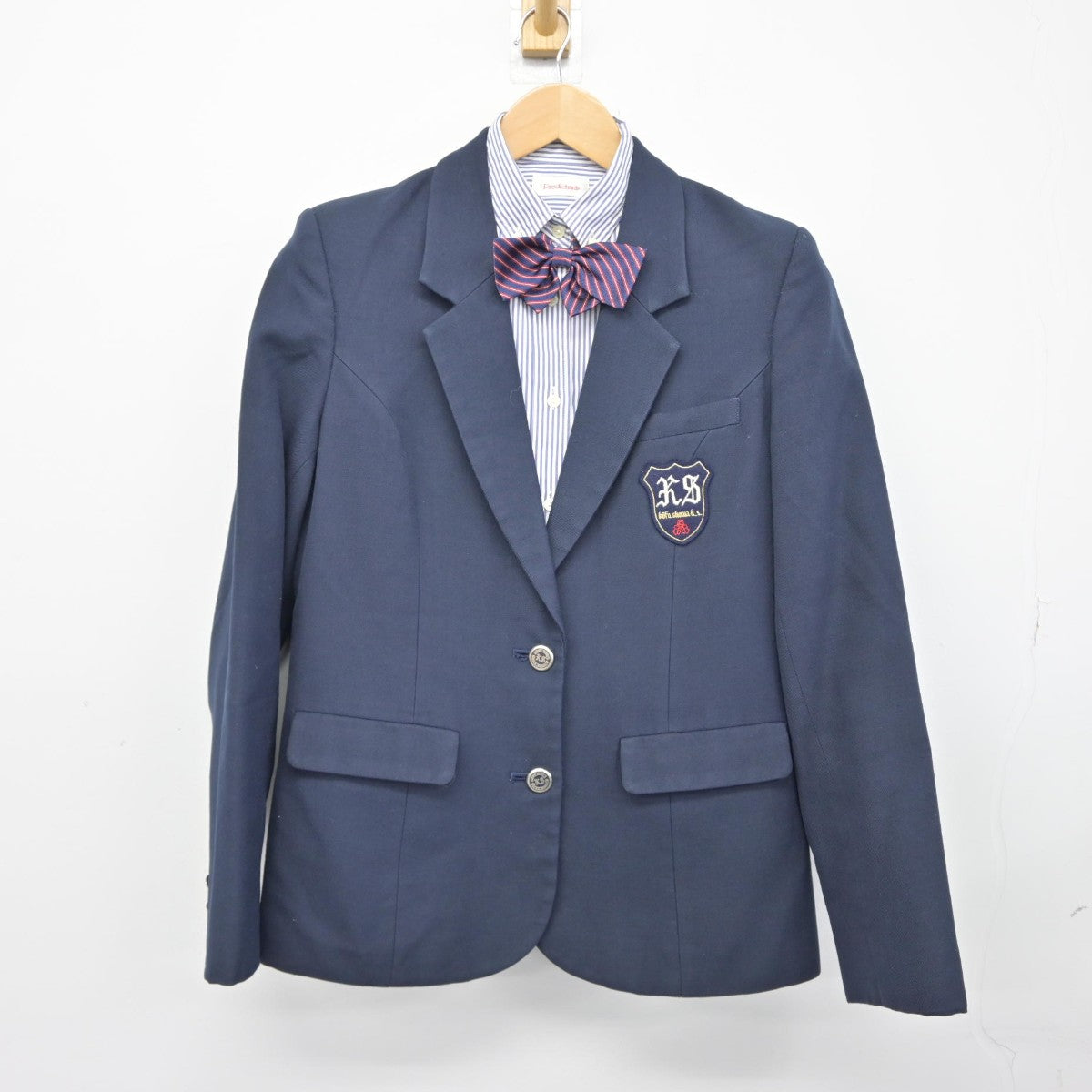 【中古】山梨県 甲府昭和高等学校 女子制服 3点（ブレザー・シャツ）sf039348 中古制服通販パレイド