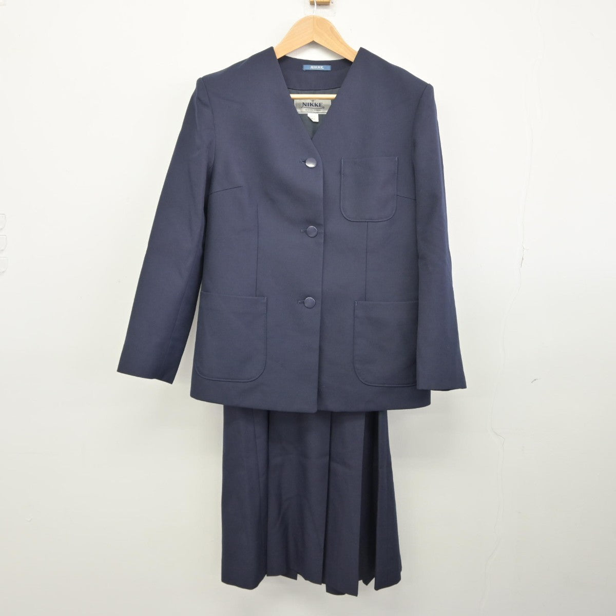 【中古】千葉県 市川市立福栄中学校 女子制服 4点（ブレザー・ジャンパースカート・スカート）sf039401 中古制服通販パレイド