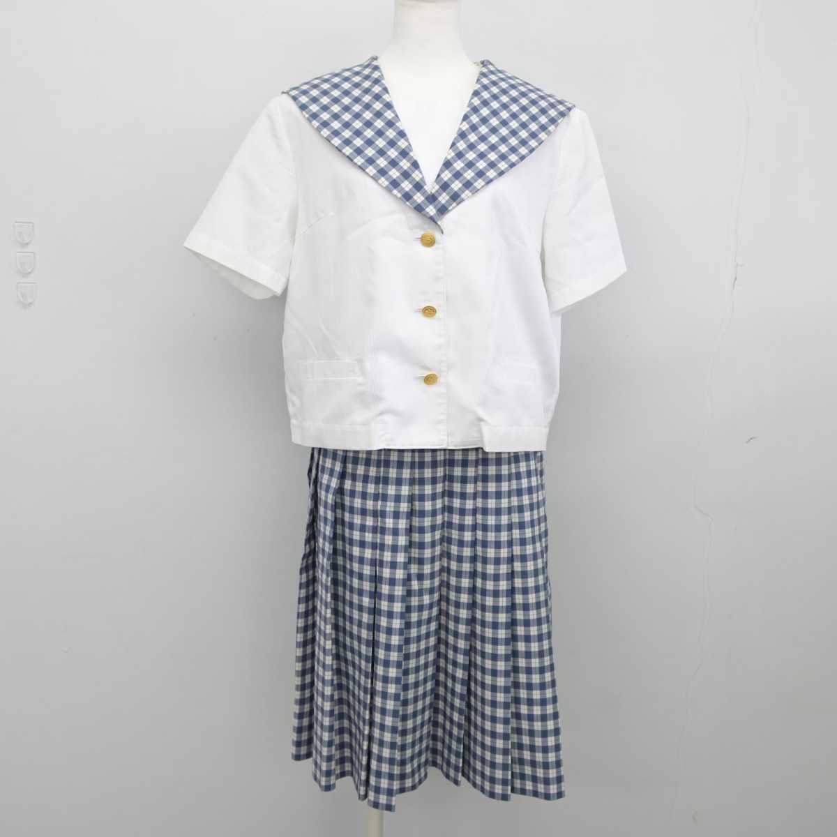 【中古】宮城県 聖和学園高等学校 女子制服 2点（セーラー服・スカート）sf039435 中古制服通販パレイド