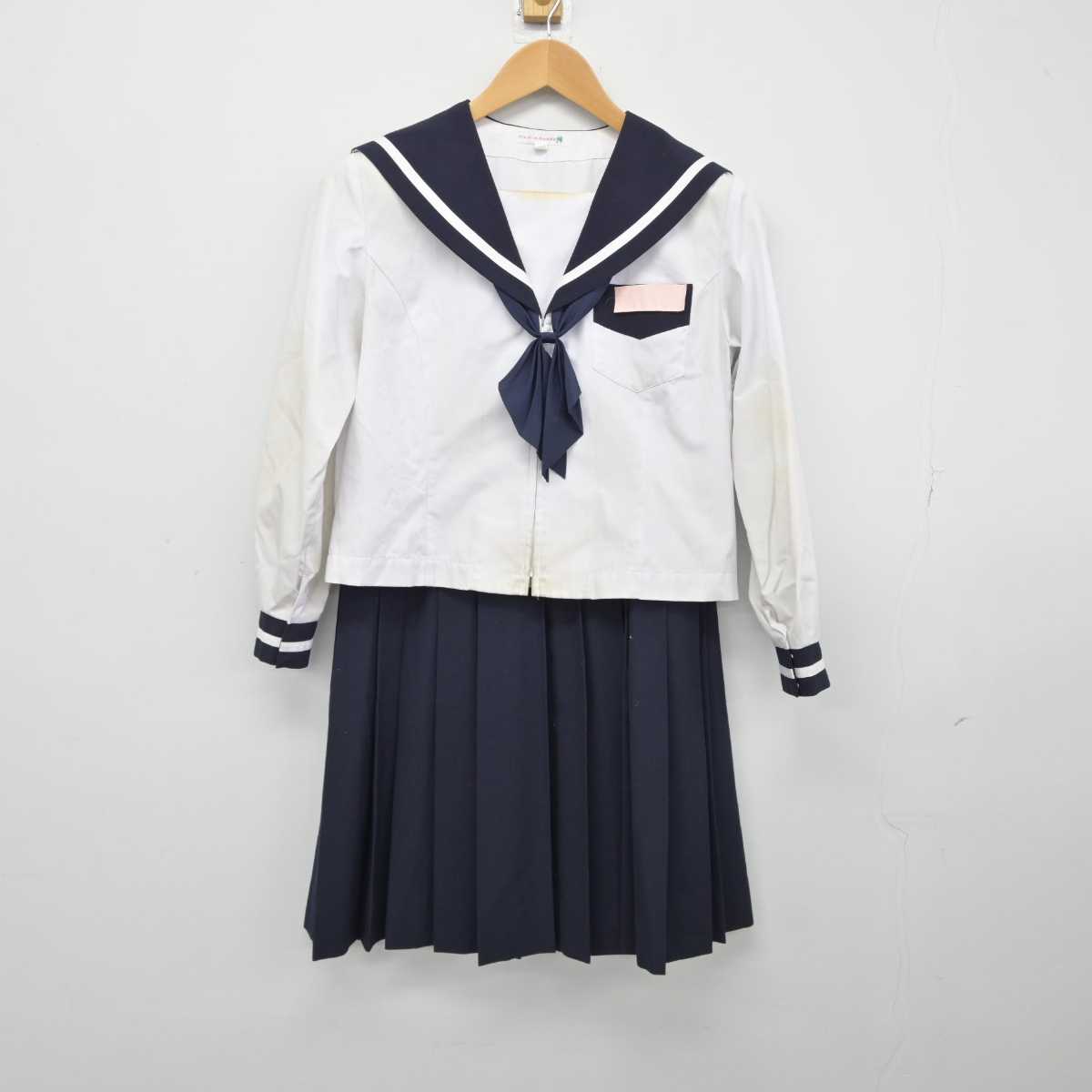 【中古】静岡県 富士南中学校 女子制服 4点（セーラー服・セーラー服・スカート）sf039532 中古制服通販パレイド