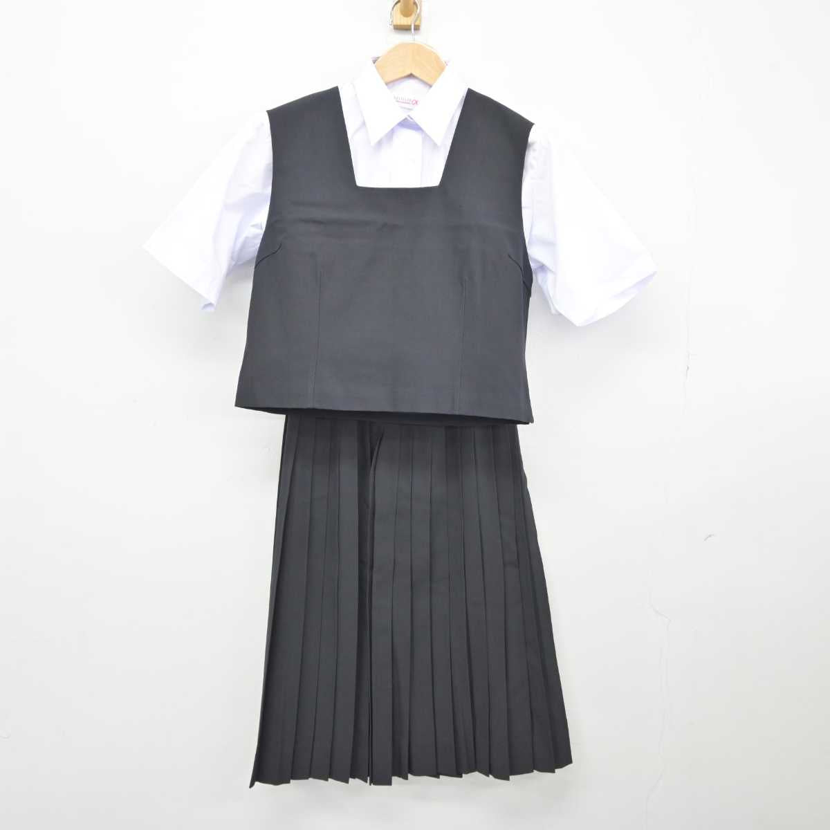 【中古】香川県 高松第一高等学校 女子制服 3点（ベスト・シャツ・スカート）sf039560 中古制服通販パレイド