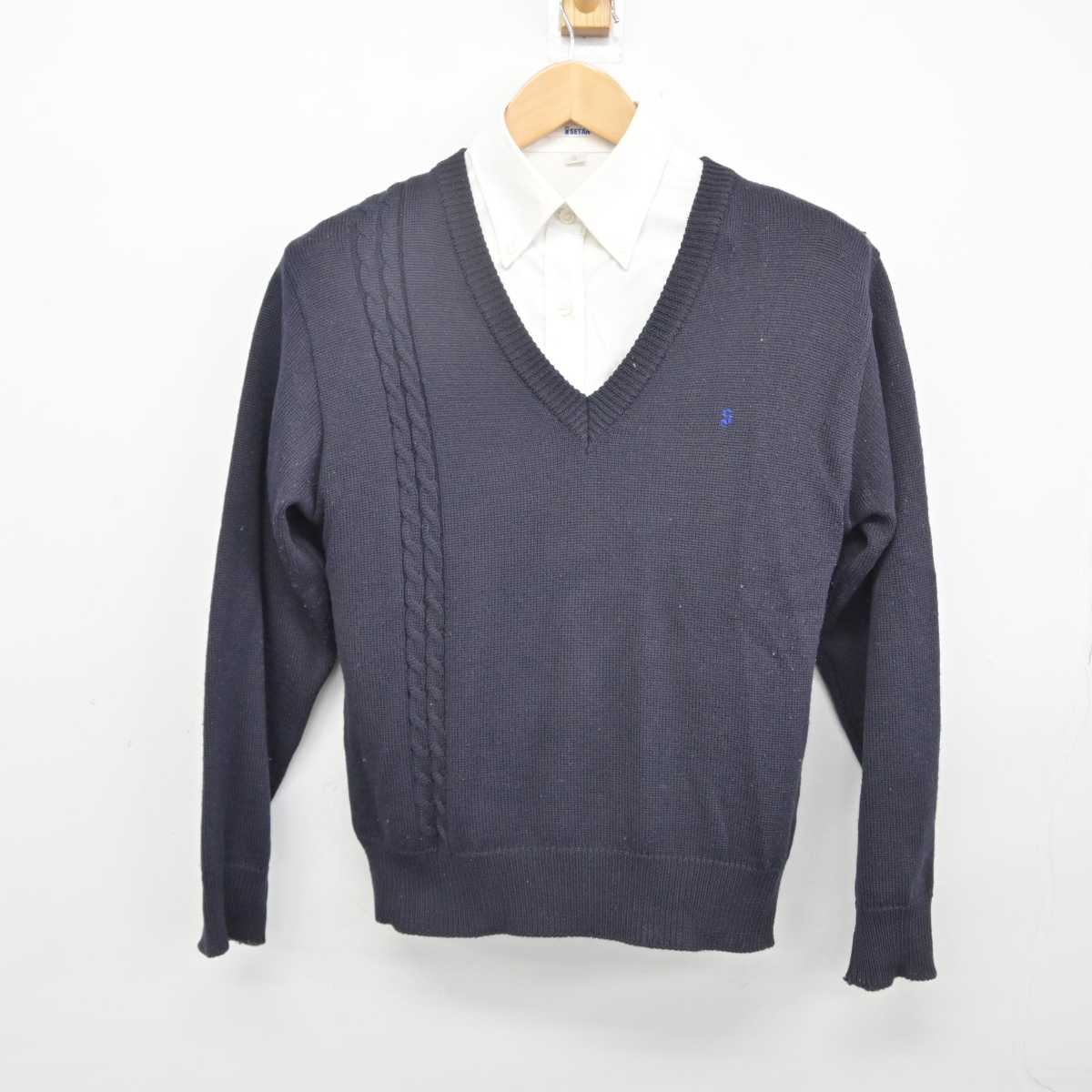 【中古】東京都 白梅学園高等学校 女子制服 2点（ニット・シャツ）sf039655 中古制服通販パレイド
