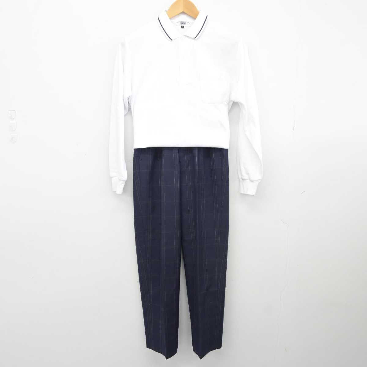 【中古】大阪府 矢田西中学校 男子制服 2点（シャツ・ズボン）sf039694 中古制服通販パレイド