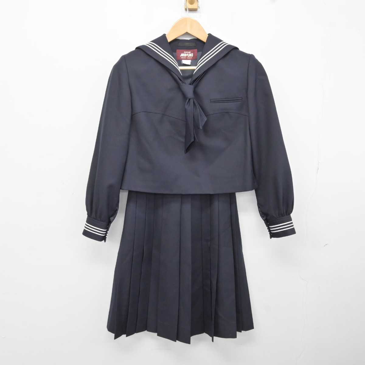 【中古】東京都 豊島岡女子学園中学校高等学校 女子制服 3点（セーラー服・スカート）sf039857 中古制服通販パレイド