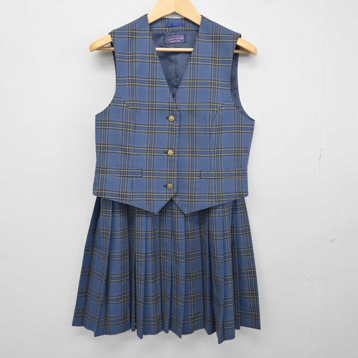 【中古】埼玉県 吉岡中学校 女子制服 2点 (ベスト・スカート) sf043834 | 中古制服通販パレイド