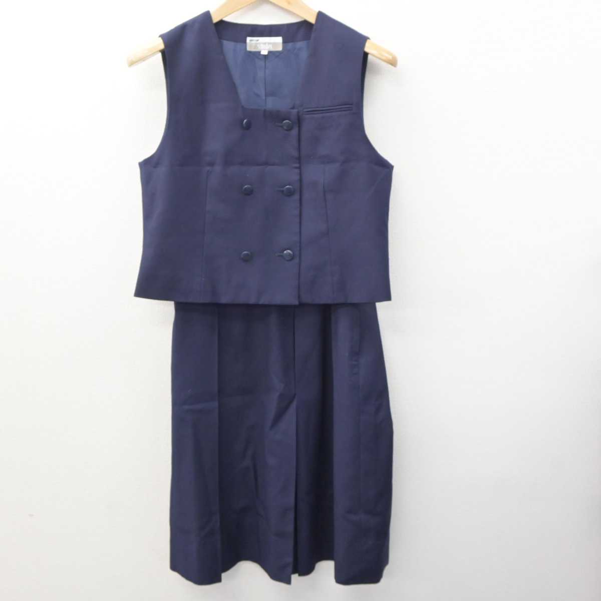 【中古】埼玉県 川越女子高等学校 女子制服 2点 (ベスト・スカート) sf064006 | 中古制服通販パレイド