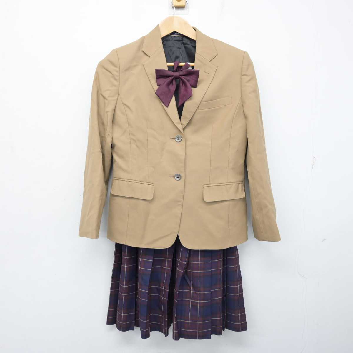 【中古】京都府 鳥羽高等学校 女子制服 6点 (ブレザー・ニット・スカート) sf089512 | 中古制服通販パレイド
