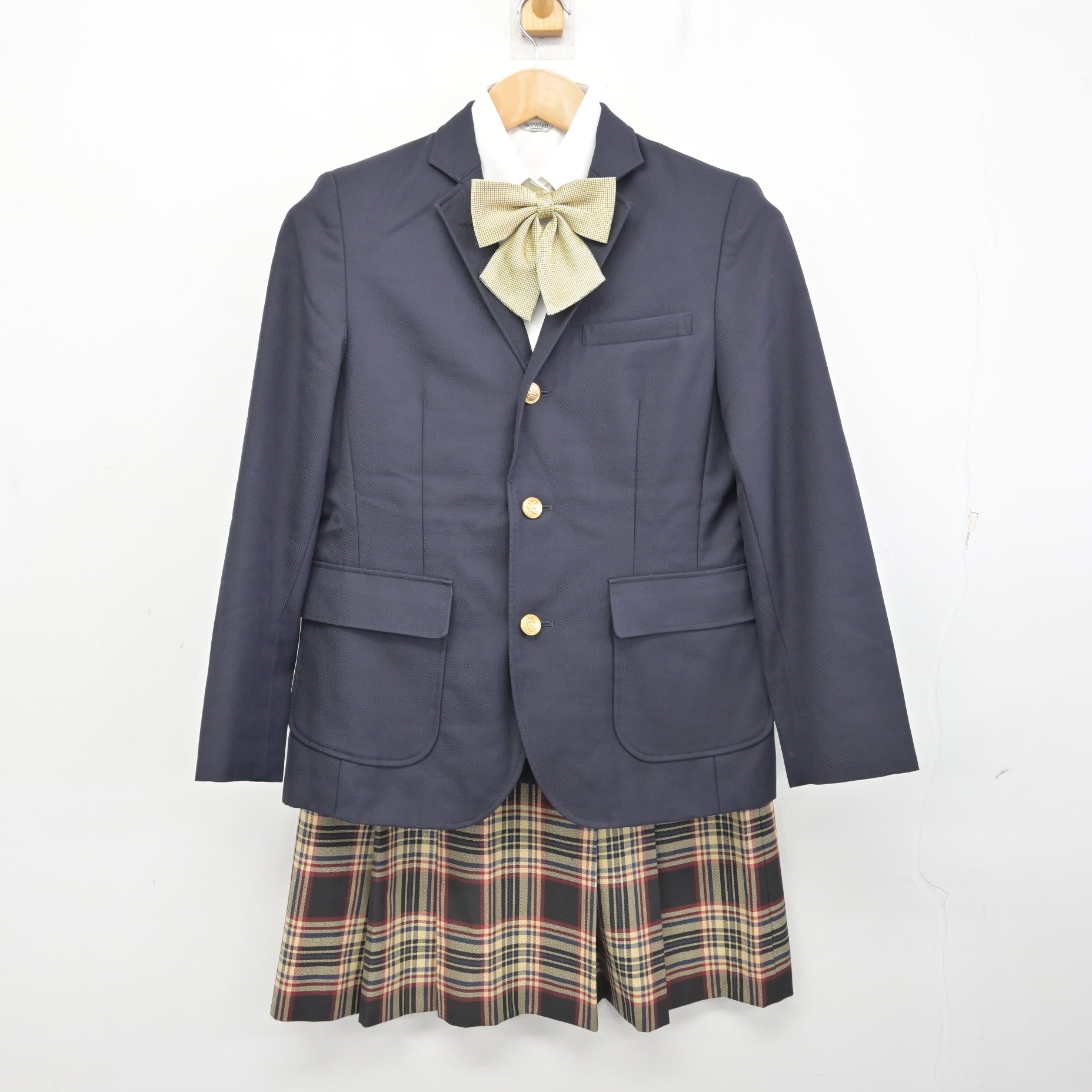 【中古】宮城県 利府高等学校 女子制服 5点 (ブレザー・シャツ・スカート) sf091412 | 中古制服通販パレイド