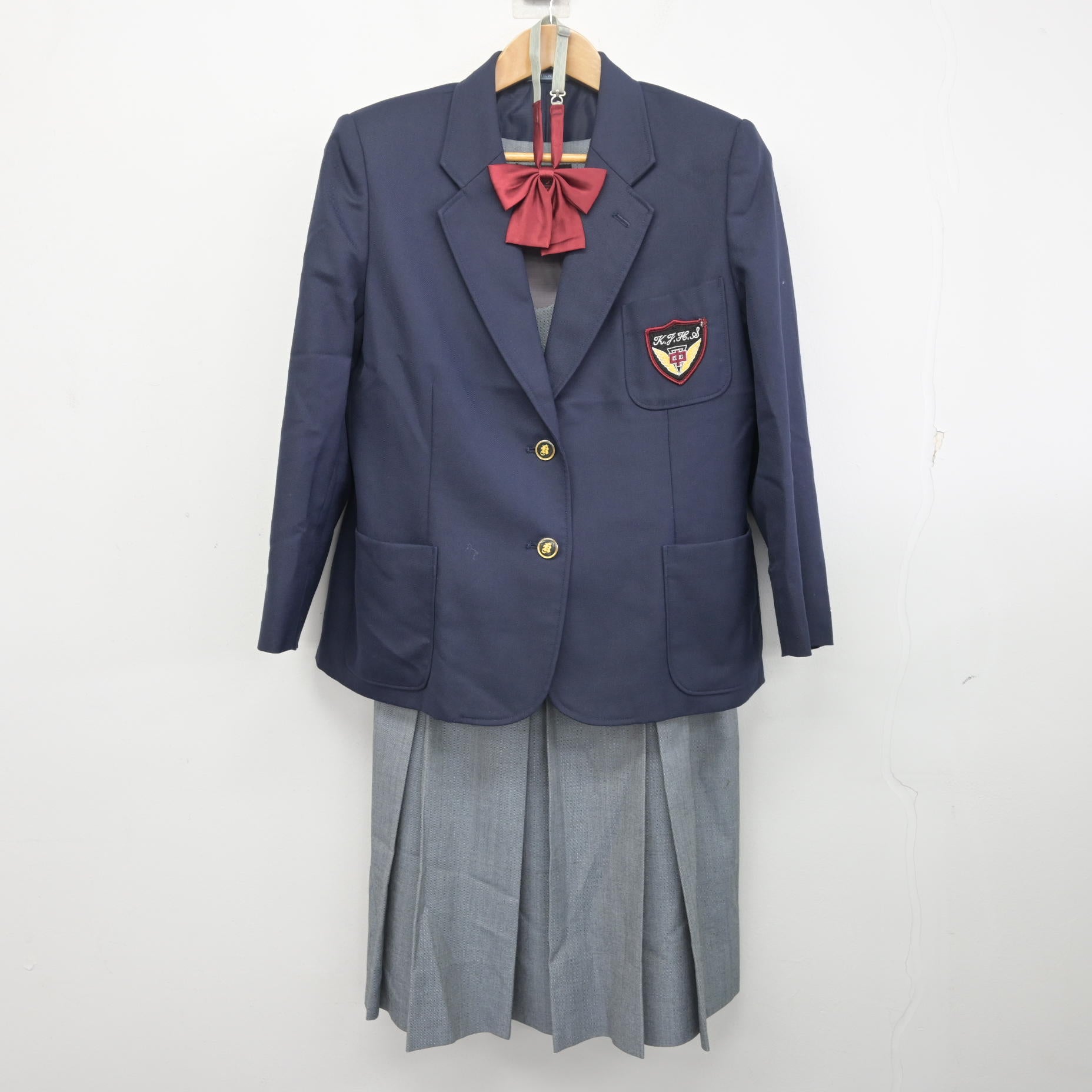 【中古】広島県 庚午中学校 女子制服 3点 (ブレザー・ジャンパースカート) sf092501 | 中古制服通販パレイド
